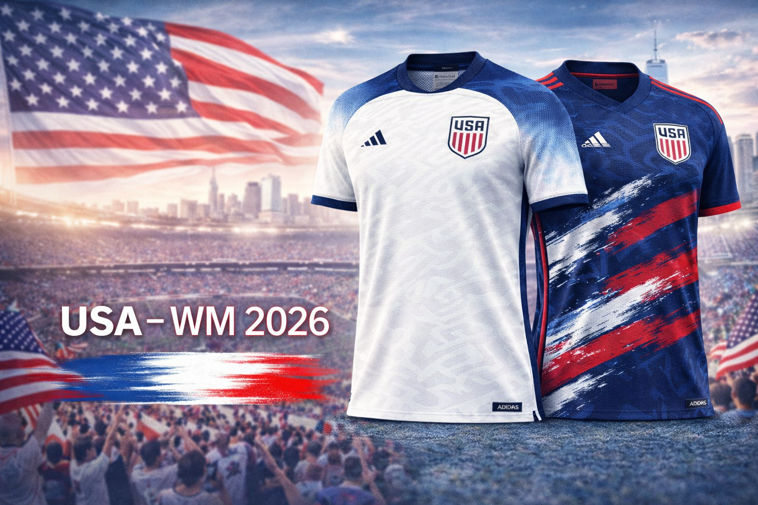 USA Trikot WM 2026 | Heim- & Auswärtstrikots der Gastgeber ...